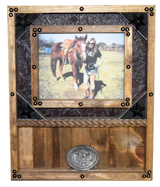 3 Buckle Display with 8 x 10 Picture Frame – buckledisplay